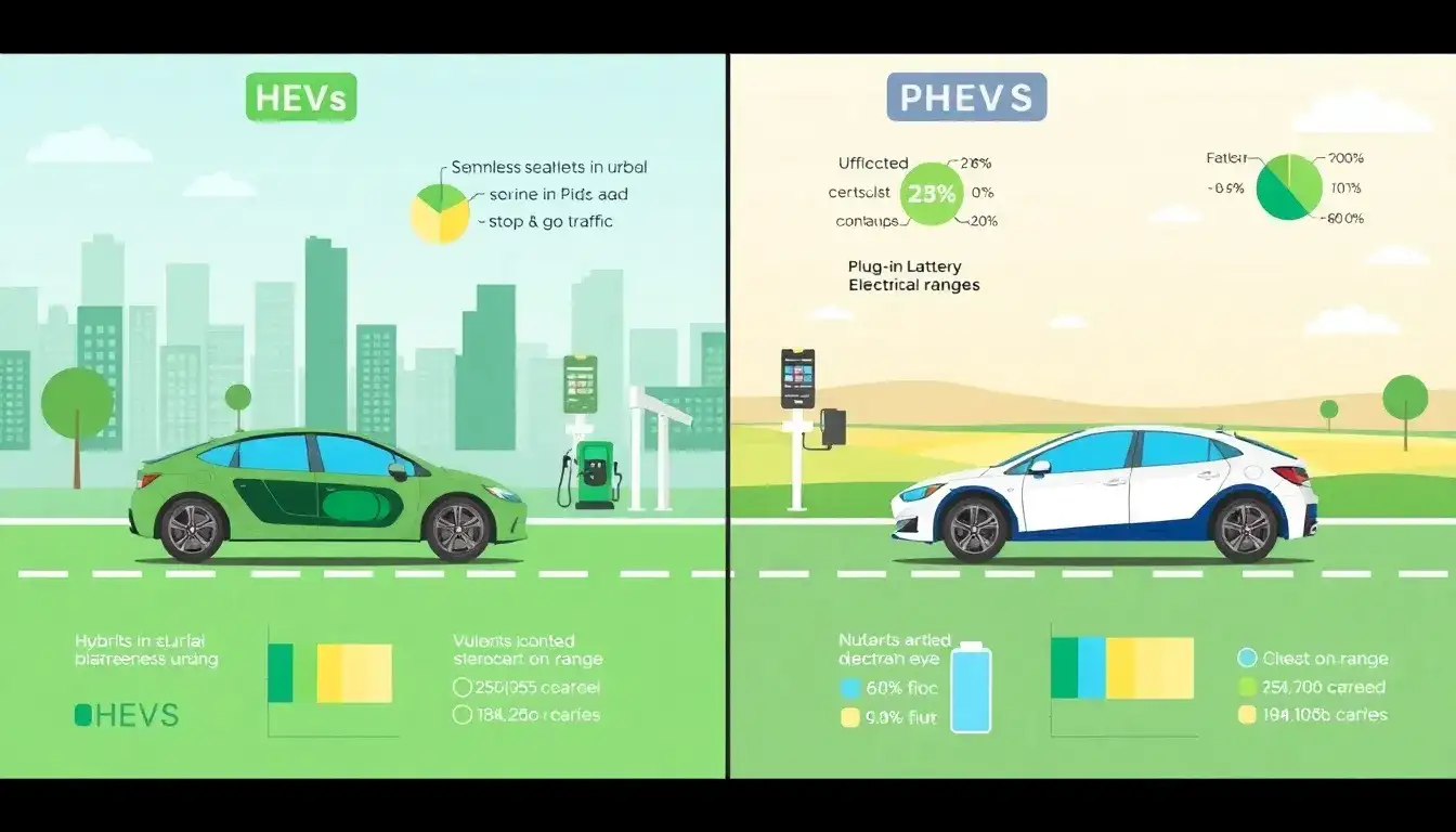 How do HEVs compare to PHEVs in terms of fuel efficiency | NenPower