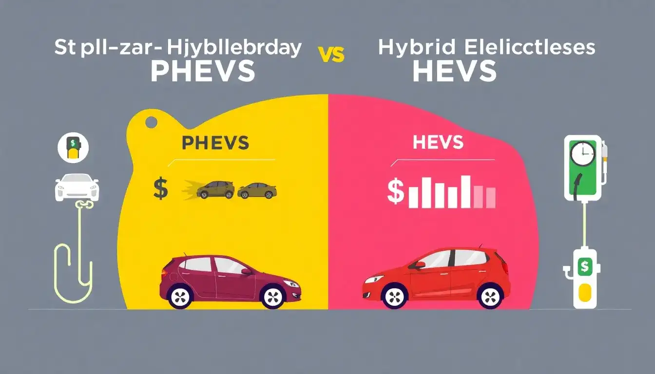 How do the upfront costs of PHEVs compare to HEVs | NenPower