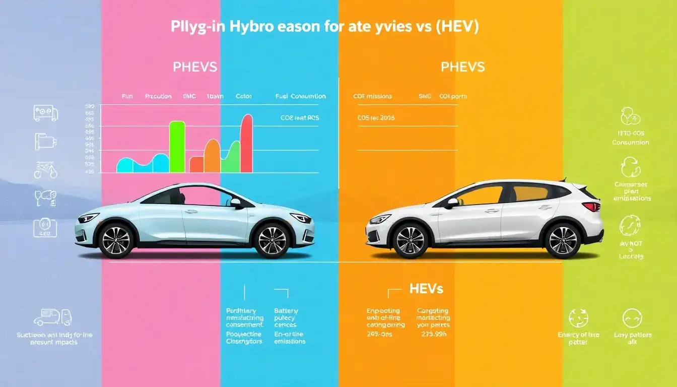 How do the emissions of PHEVs compare to those of HEVs over their lifetimes | NenPower