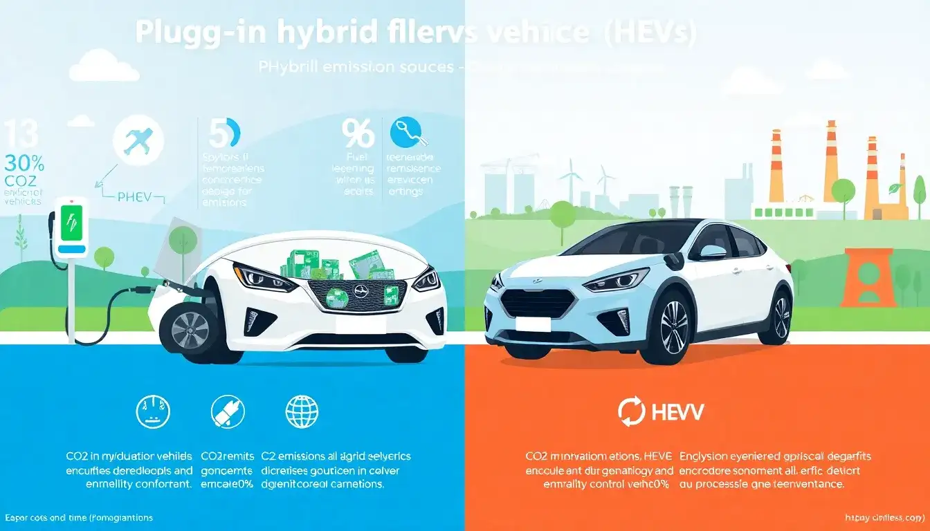 How do PHEVs compare to HEVs in terms of overall emissions reduction | NenPower
