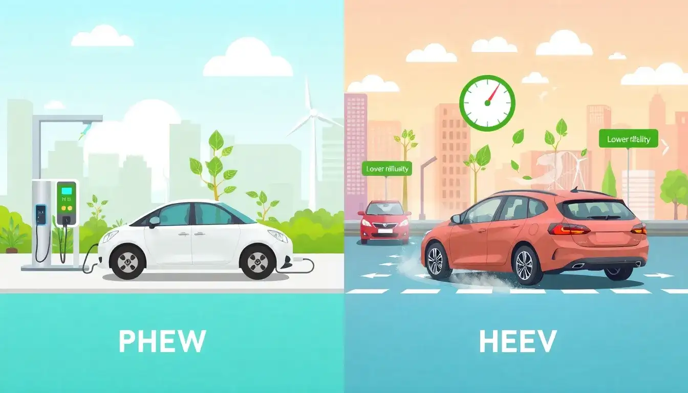 How do PHEVs compare to HEVs in terms of reducing greenhouse gas emissions | NenPower