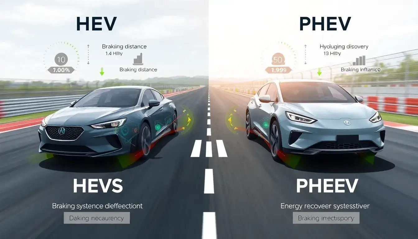 Are there noticeable differences in braking performance between HEVs and PHEVs | NenPower