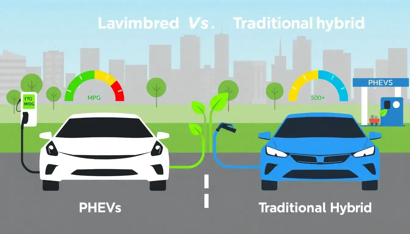 How does the fuel economy of PHEVs compare to traditional hybrids | NenPower
