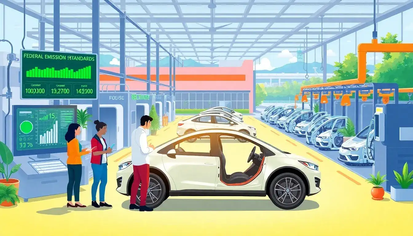 How do federal emission standards influence automakers’ strategies for EV production | NenPower