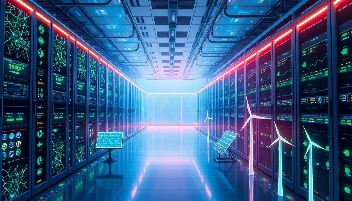 What role does AI play in optimizing data center energy consumption | NenPower