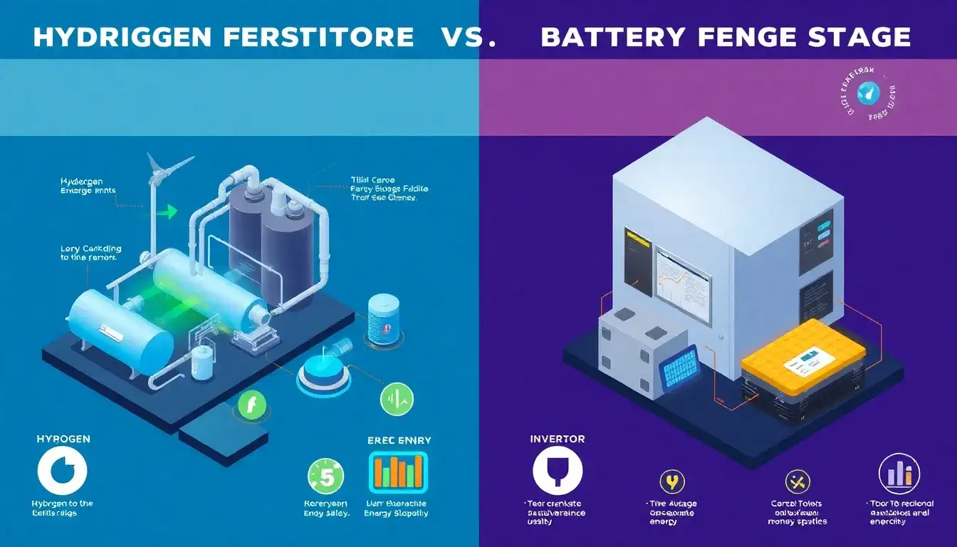 How does the efficiency of hydrogen energy storage systems compare to ...