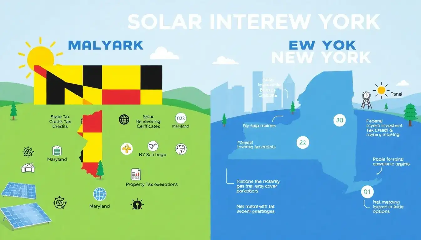 How do Maryland’s solar incentives compare to those in New York | NenPower