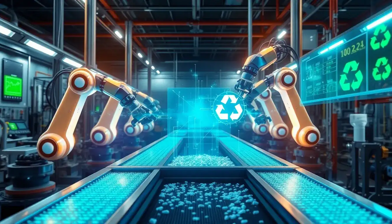 What role does AI play in the PV Circulator’s material separation ...