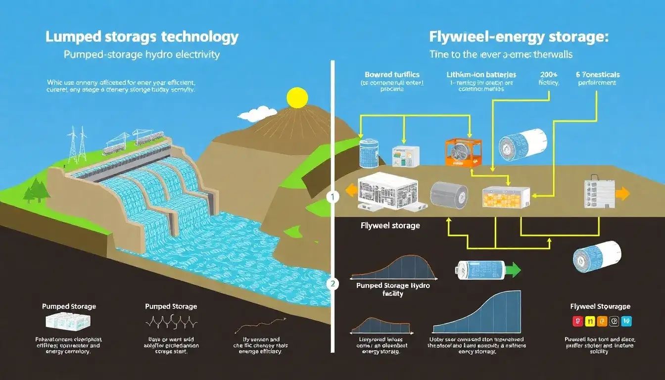 How does the efficiency of pumped hydro storage compare to other energy ...