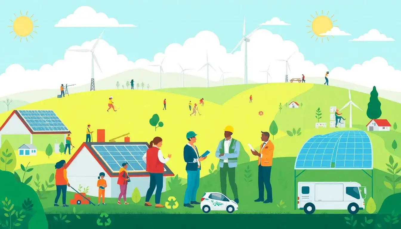 How do green energy policies impact job creation in the renewable energy sector | NenPower