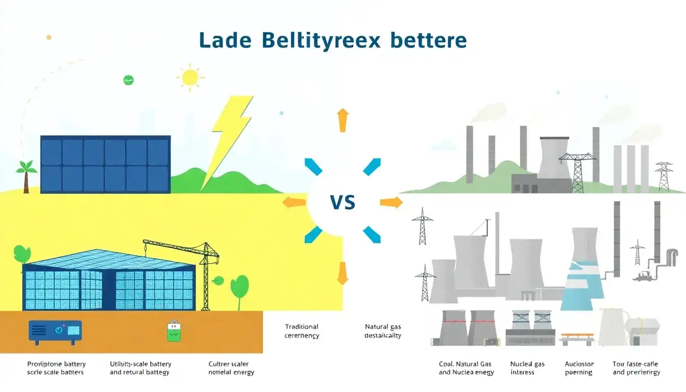 How do utility-scale batteries compare to traditional power generation methods | NenPower