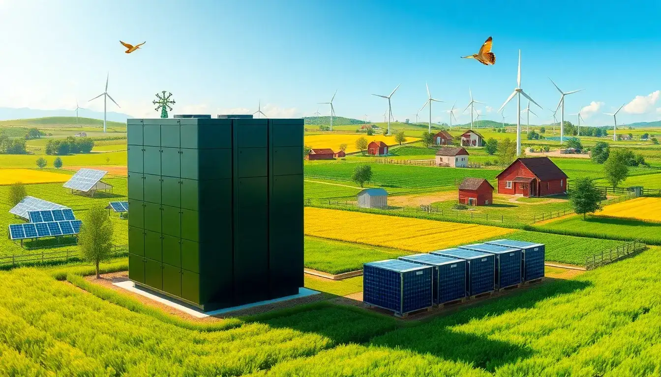 How do utility-scale batteries contribute to reducing reliance on fossil fuels in rural areas ...