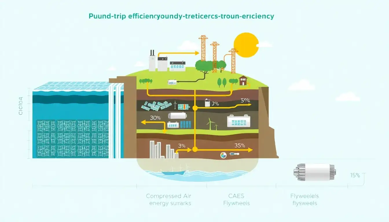 How does the round-trip efficiency of pumped hydroelectric energy ...